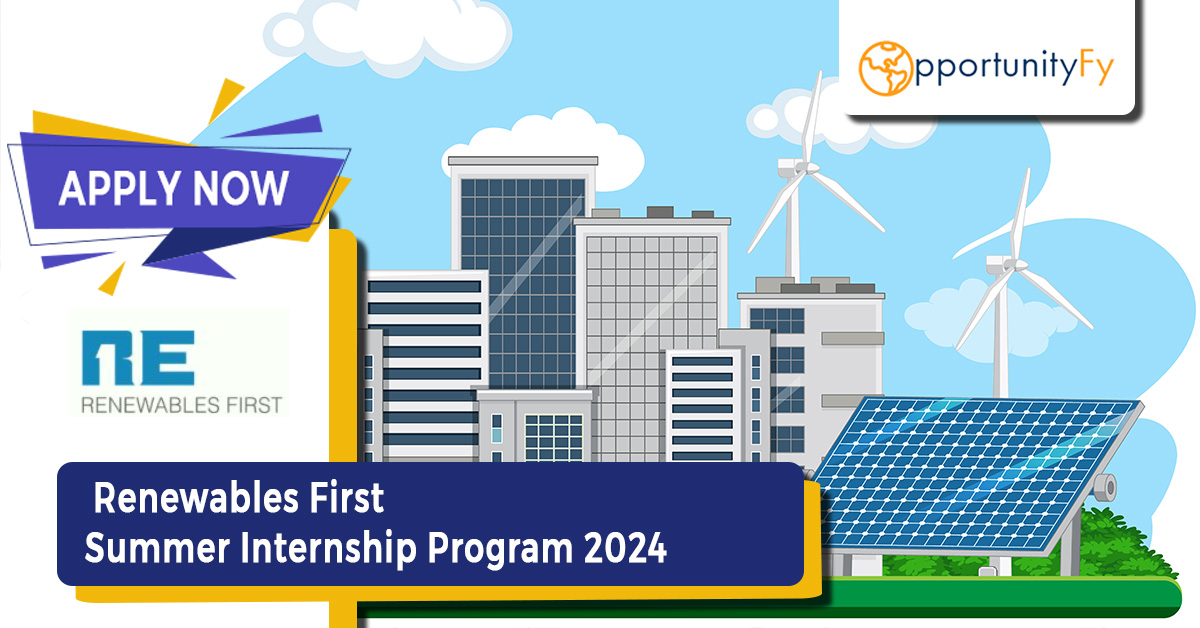 Renewable First Summer Internship Program 2024 Islamabad Pakistan