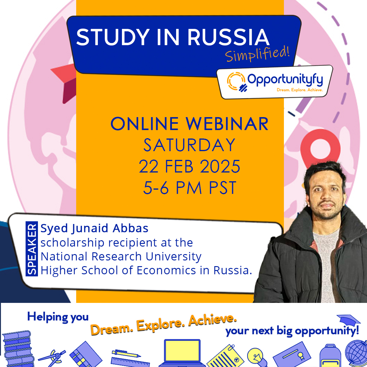 Study in Russia on a Fully Funded Scholarship – Free Online Webinar! - Opportunityfy